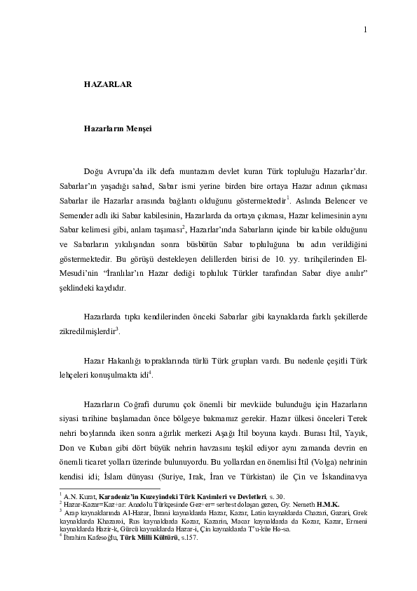 (PDF) Hazarlar