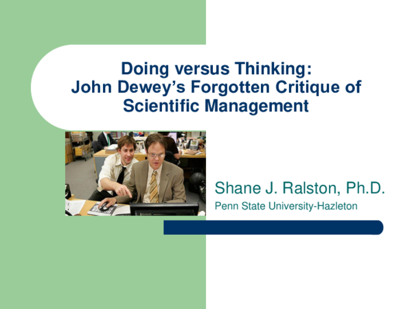 (PPT) Doing versus Thinking
