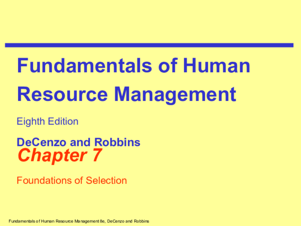 Pdf Chapter 7 Selection