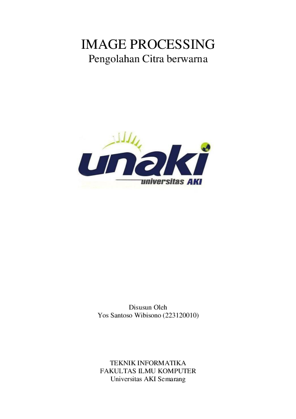 (DOC) IMAGE PROCESSING Pengolahan Citra berwarna