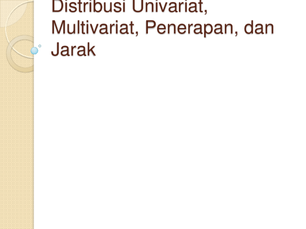 (PPT) Multinomial Distribution