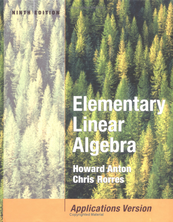 (PDF) Elementary linear algebra