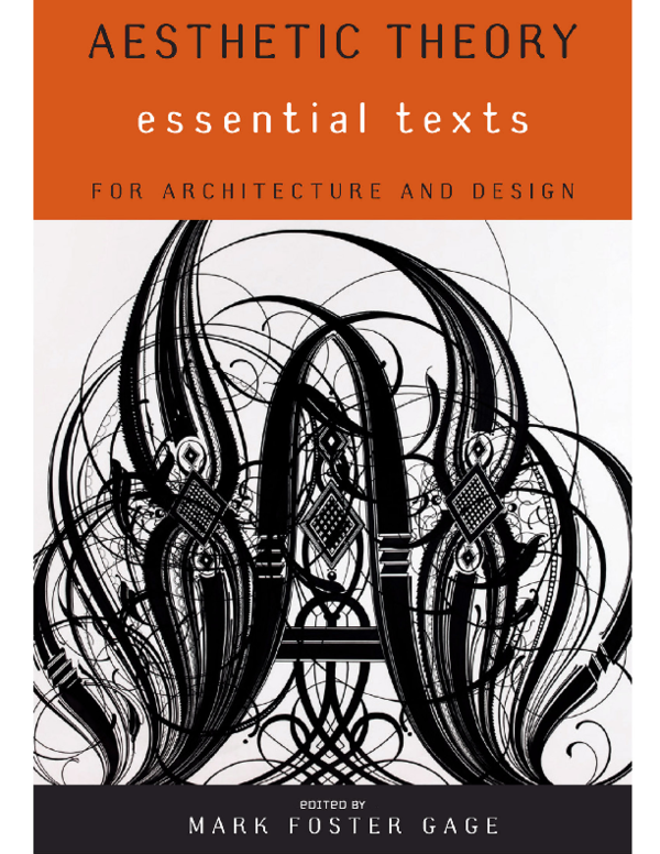(PDF) Aesthetic Theory: Introduction