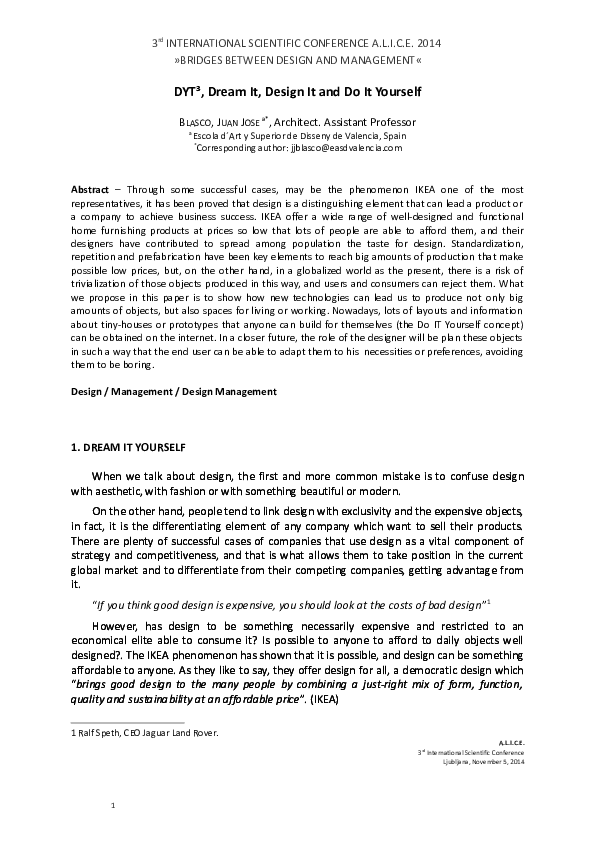 (PDF) DYT³, Dream It, Design It and Do It Yourself