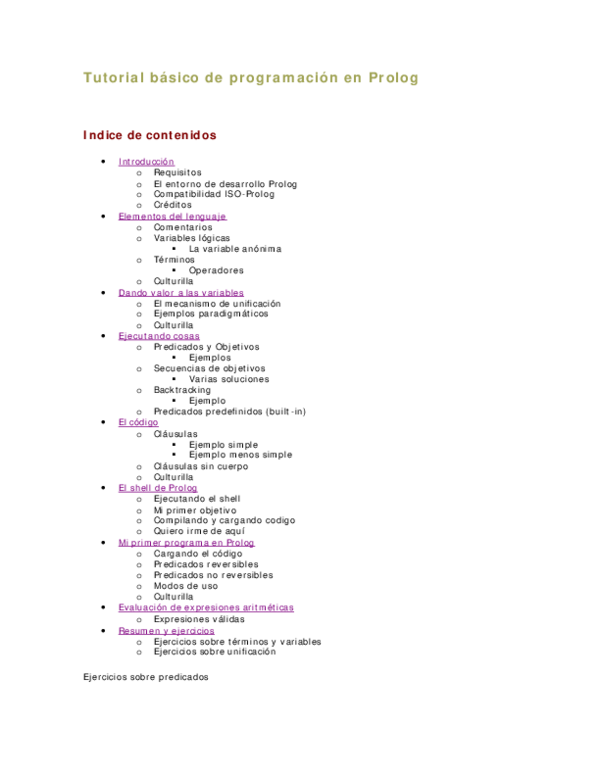 (PDF) Tutorial básico de programación en Prolog
