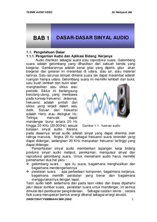 TEKNIK AUDIO VIDEO