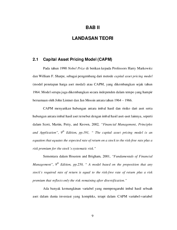 (PDF) Capital Asset Pricing Model (CAPM)