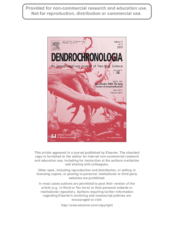 (PDF) dendrochronology