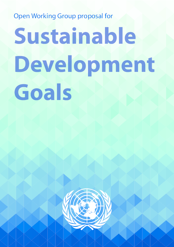(PDF) Open Working Group proposal for Sustainable Development Goals