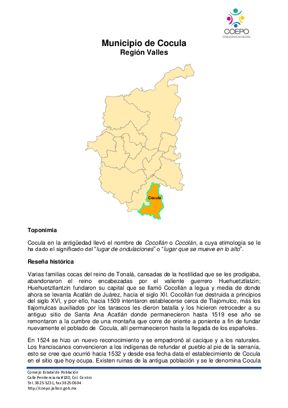 (PDF) Municipio de Cocula