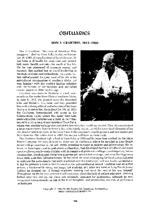 (PDF) Don Crabtree obituary (1982)