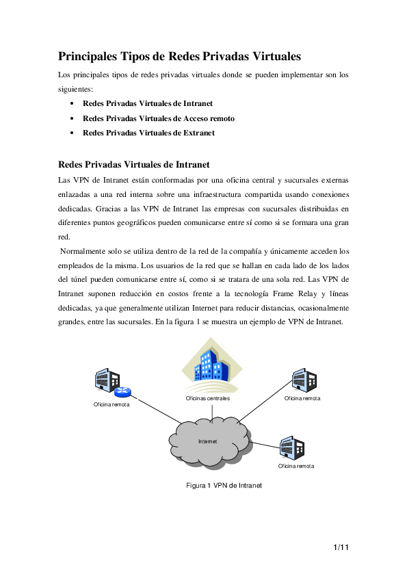 (PDF) Principales Tipos de Redes Privadas Virtuales
