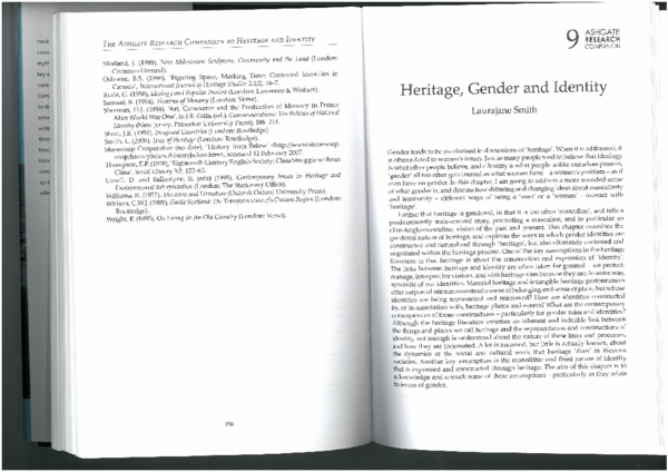 (PDF) Heritage, gender and identity.