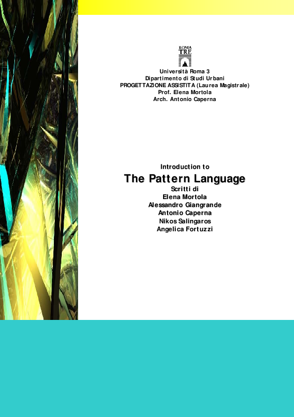 (PDF) note su "A Pattern Language"