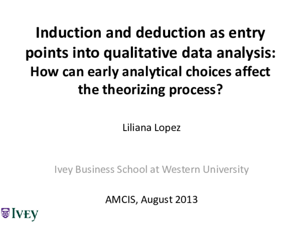 (PDF) Induction and deduction as entry points into qualitative data ...