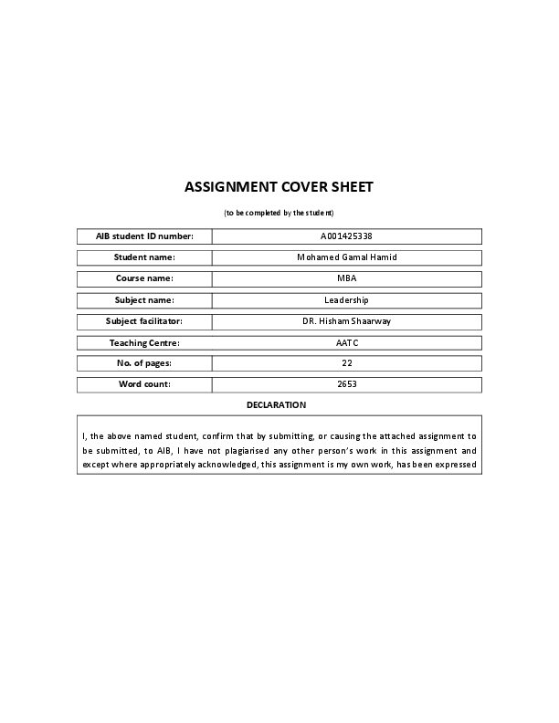 (DOC) Leadership of The Last Castle