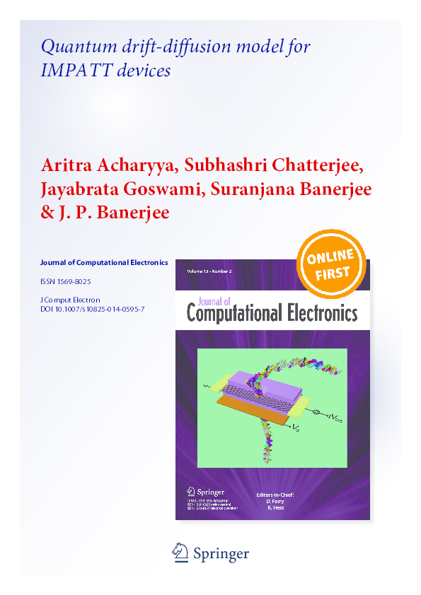 (PDF) 2 3 Quantum drift-diffusion model for IMPATT devices