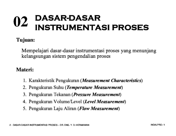 (PDF) 2 -DASAR-DASAR INSTRUMENTASI PROSES – DR DASAR-DASAR INSTRUMENTASI PROSES