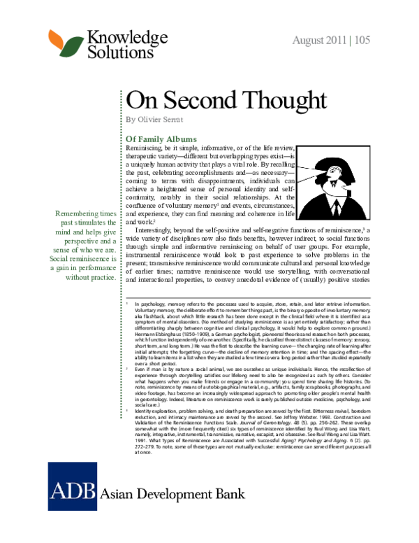 (PDF) On Second Thought