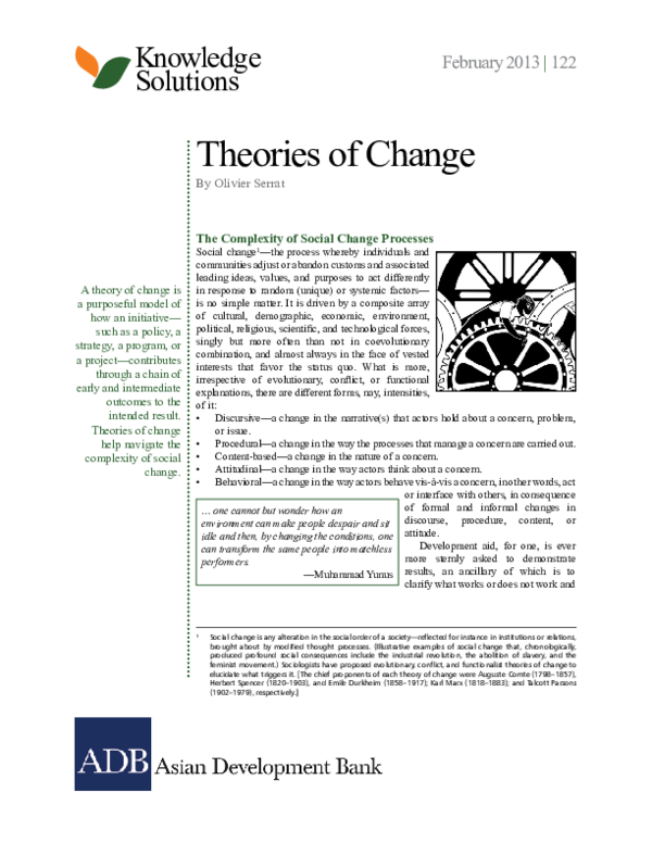 (PDF) Theories of Change