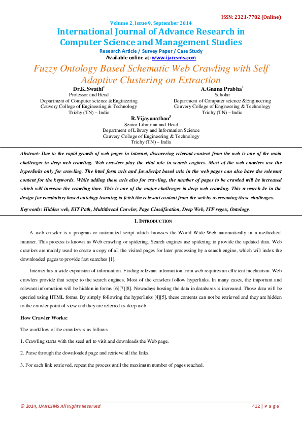 Pdf Fuzzy Ontology Based Schematic Web Crawling With Self Adaptive 5782