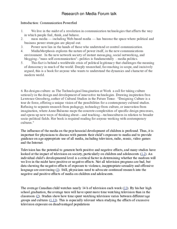 (DOC) MediaMorphosis: Of Media Induced Transformation and Imaginative ...