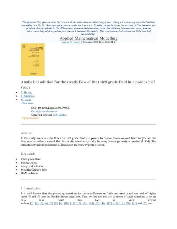 (DOC) Applied Mathematical Modelling (DOC) Applied Mathematical Modelling
