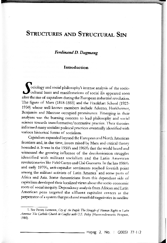 (PDF) Structures and Structural Sin