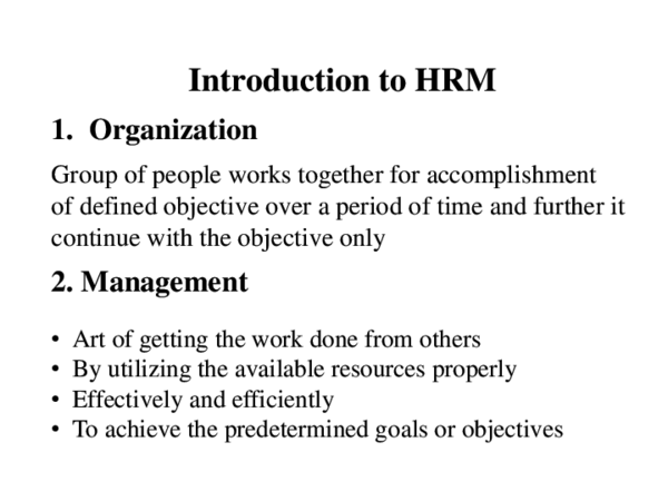 (PPT) HRM Introduction