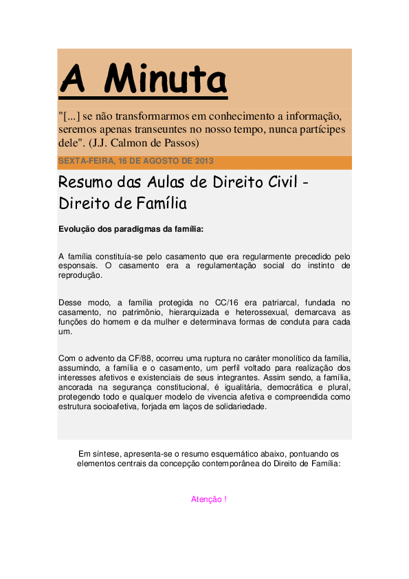 (DOC) A Minuta " | Aline Dias - Academia.edu