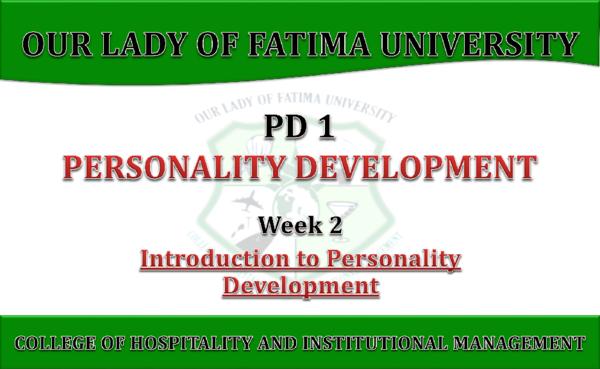 (PPT) Personality Development