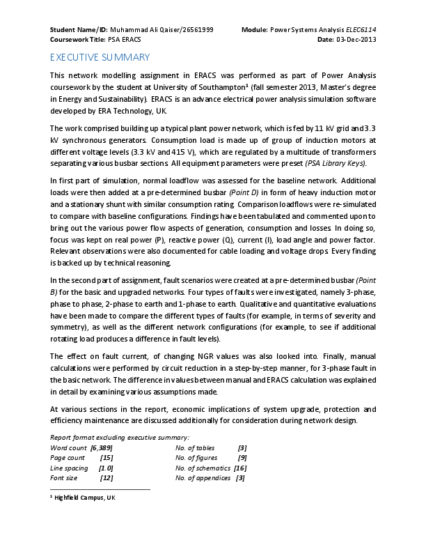 (PDF) ERACS Network Modelling