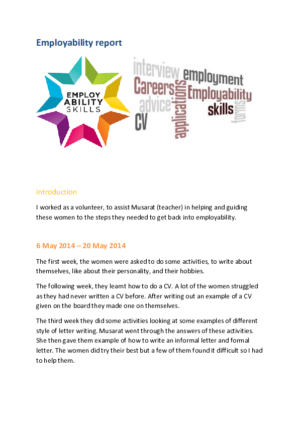 (DOC) Employability report