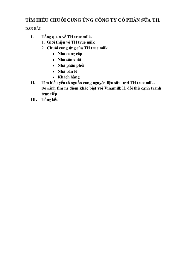 (DOC) TÌM HI U CHU I CUNG NG CÔNG TY C PH N S A TH. DÀN BÀI