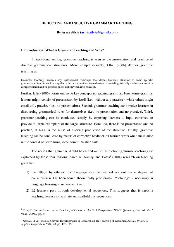 (PDF) Deductive and Inductive Grammar Teaching-libre