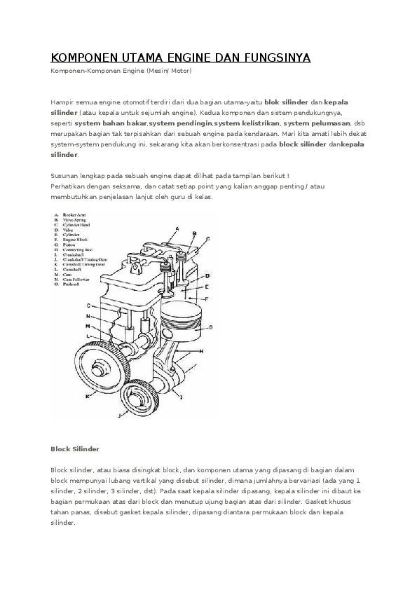 (PDF) 81713757-Komponen-Utama-Engine-Dan-Fungsinya