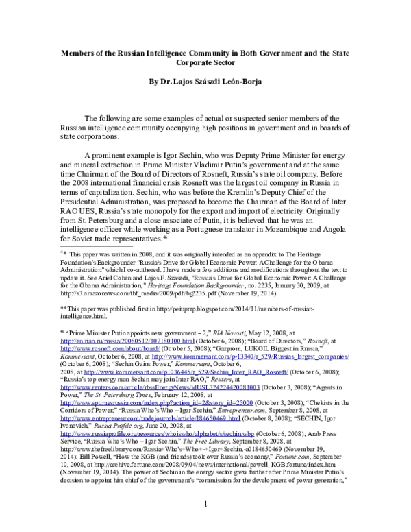 (DOC) Members of the Russian Intelligence Community in Both Government ...