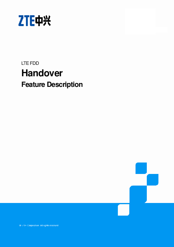 (PDF) LTE FDD Handover Feature Description