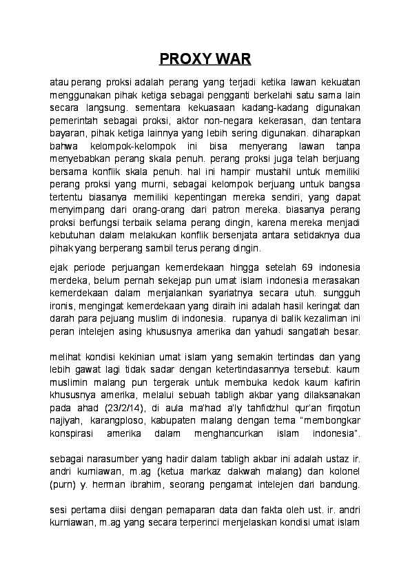 (DOC) Perang Proxy