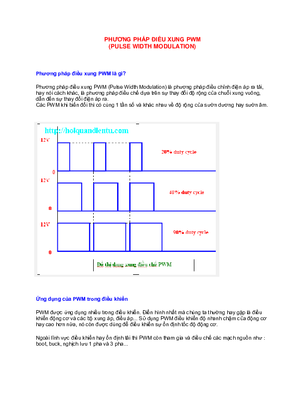 (DOC) Độ rộng xung pwm