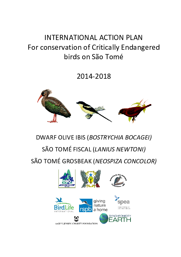(PDF) International Action Plan For conservation of Critically ...