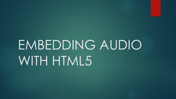(PPT) HTML5 Audio
