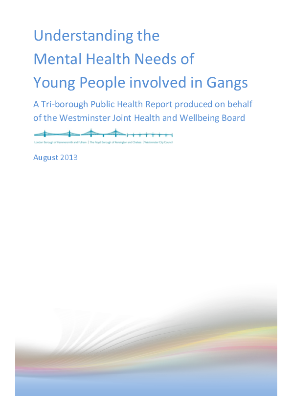 (PDF) mental health and gangs