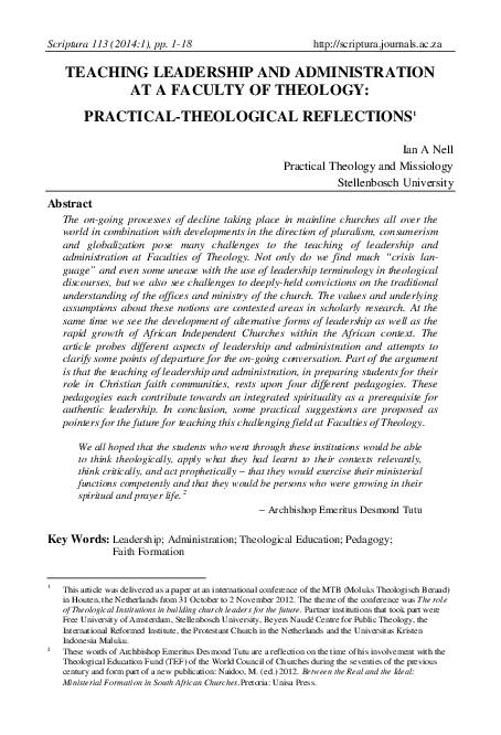 (PDF) Church Administration Handbook | Dr Peter A Rivers PhD EdD M.Ch ...