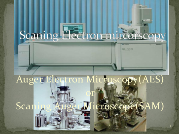 (PPT) Auger Electron Spectroscopy