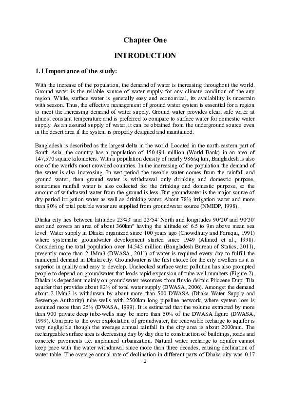 (DOC) Chapter One INTRODUCTION