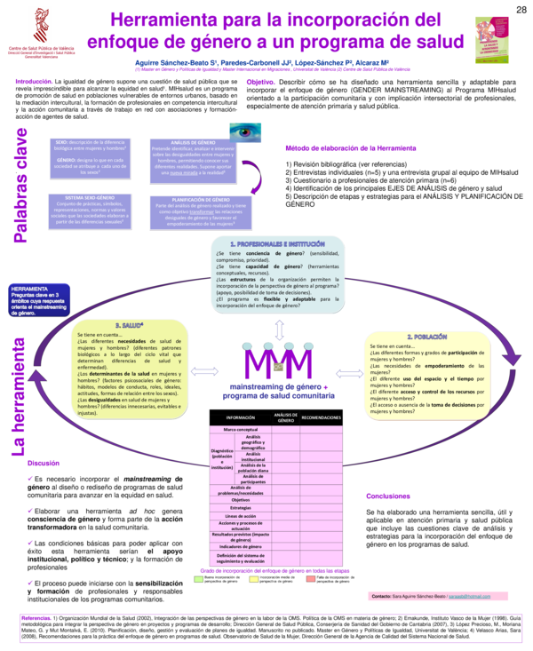 (PDF) Herramienta para la incorporación del enfoque de género a un ...