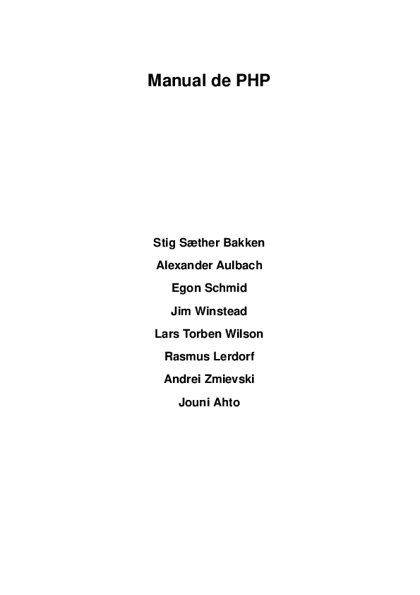 (PDF) Manual de PHP | David Tiberiu - Academia.edu