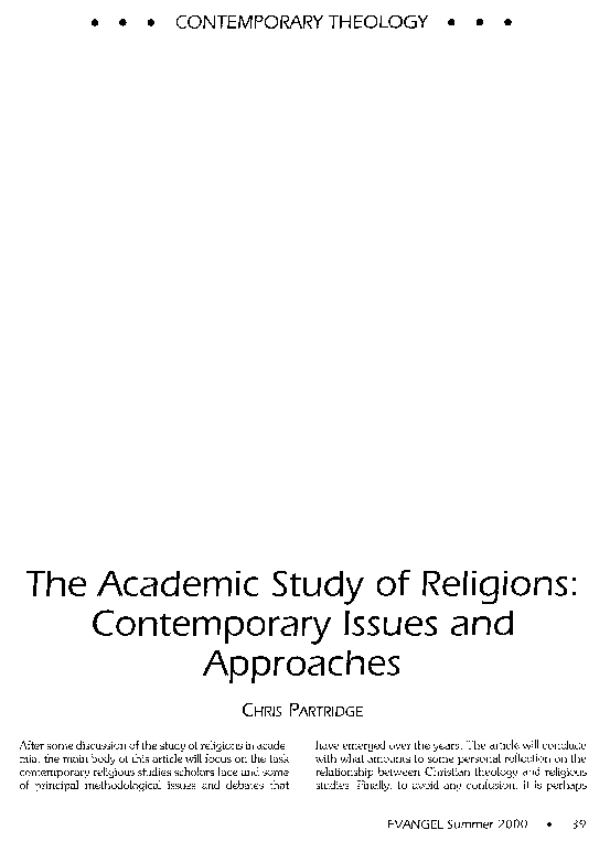 (PDF) BULLET @BULLET @BULLET CONTEMPORARY THEOLOGY @BULLET @BULLET ...