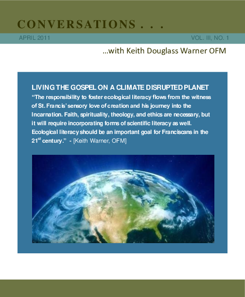 (PDF) LIVING THE GOSPEL ON A CLIMATE DISRUPTED PLANET